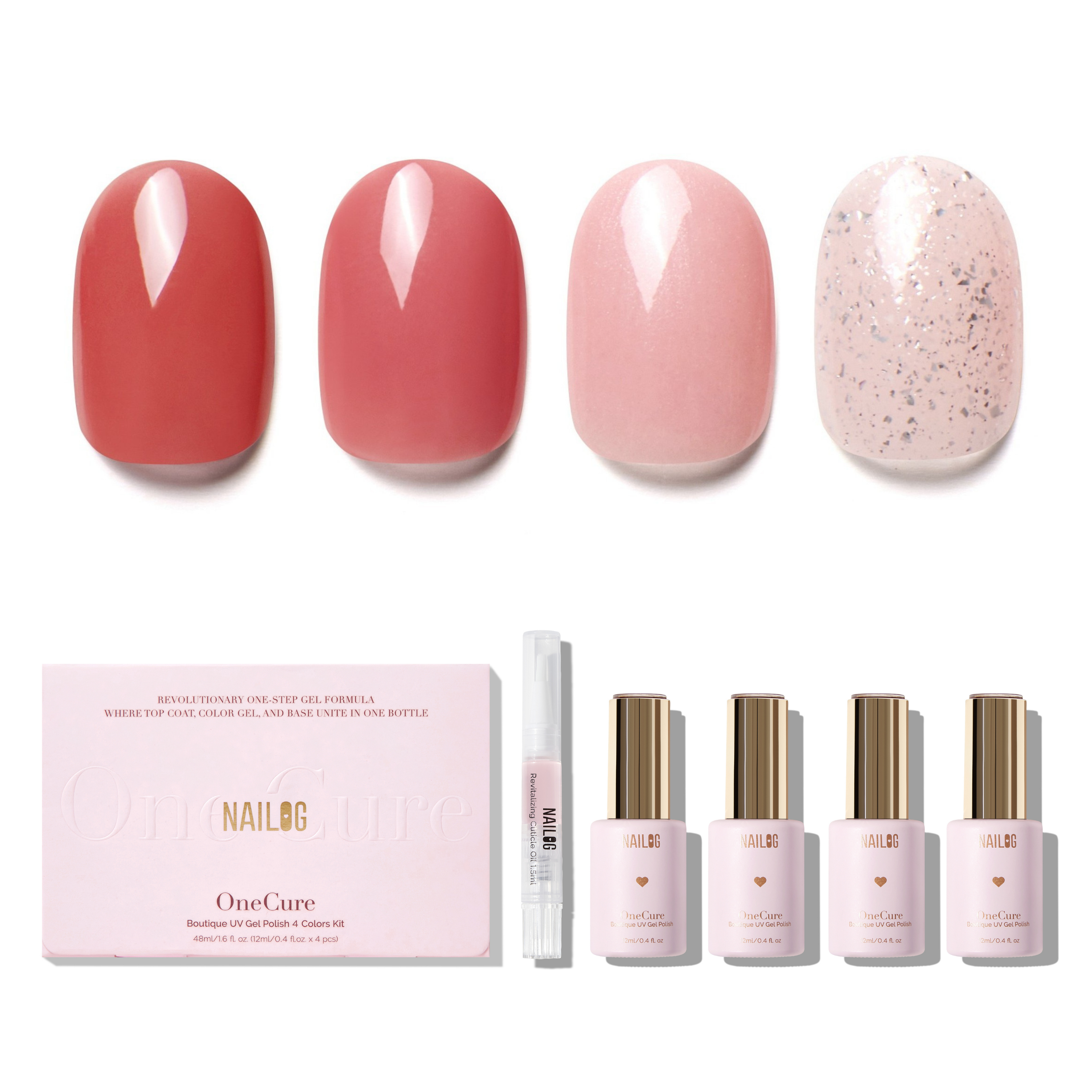 VINTAGE ROSE | OneCure Gel Polish 4PC Kit – NAILOG