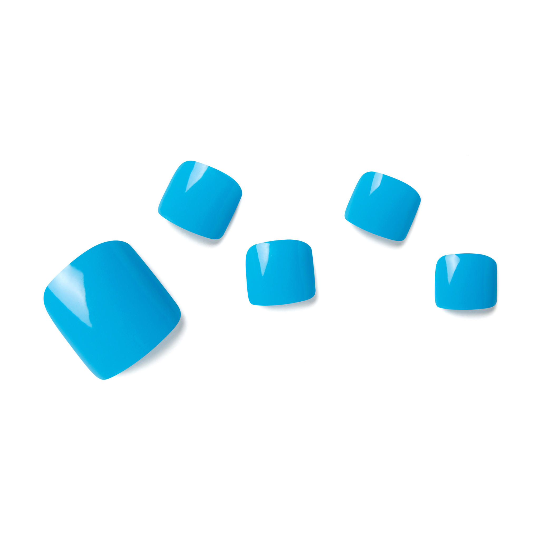 Nailog Semi-Cured Nail Strip Pedi | Butterfly Blue – NAILOG