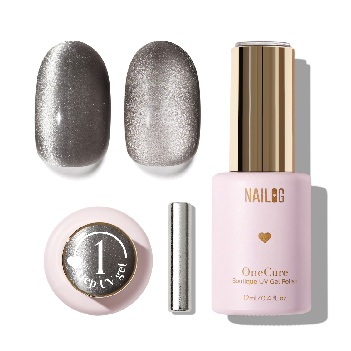 MISTY CAT | OneCure Gel Polish Cat Eye – NAILOG