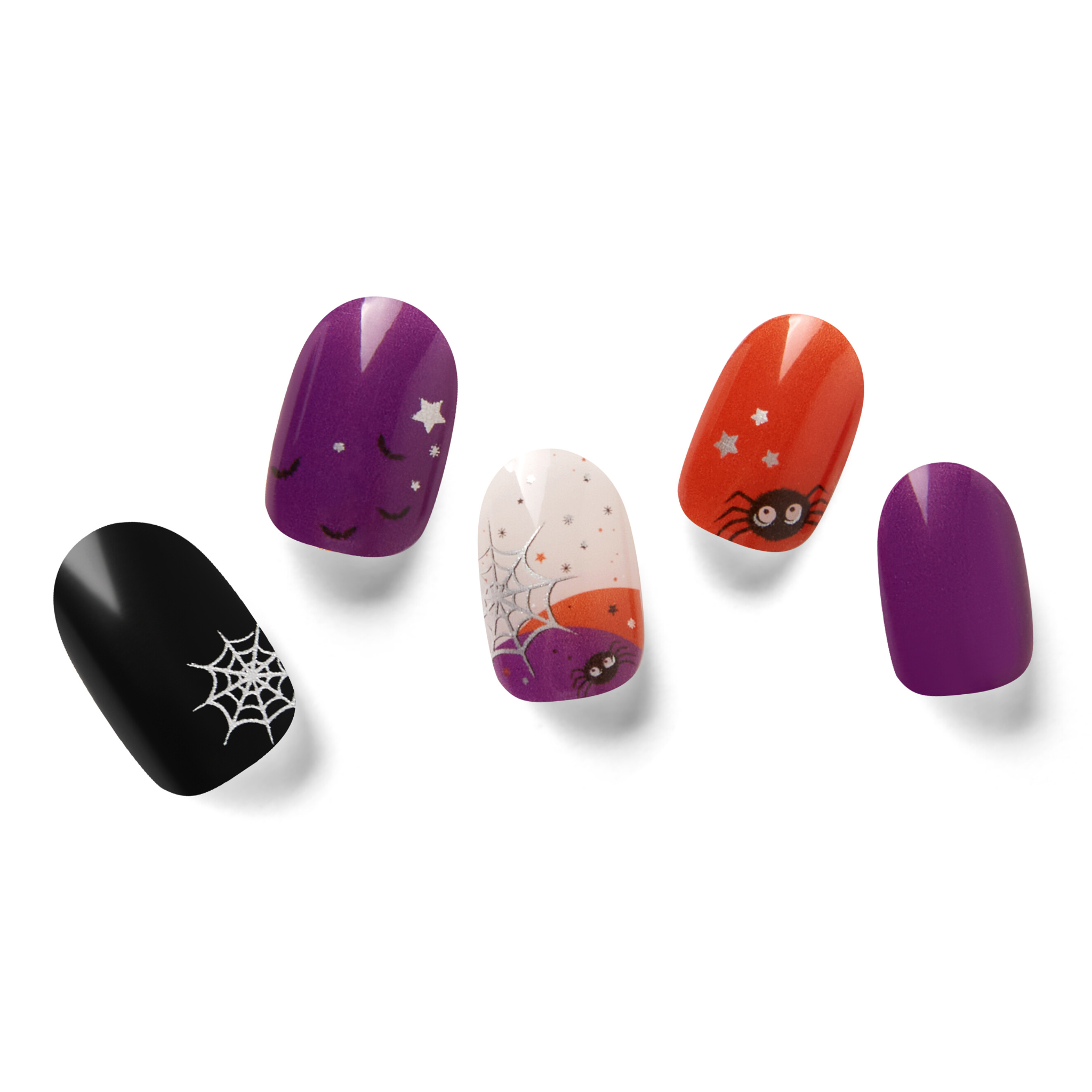 Dark Moon Night | Nailog Semi-Cured Nail Strip 34pcs – NAILOG