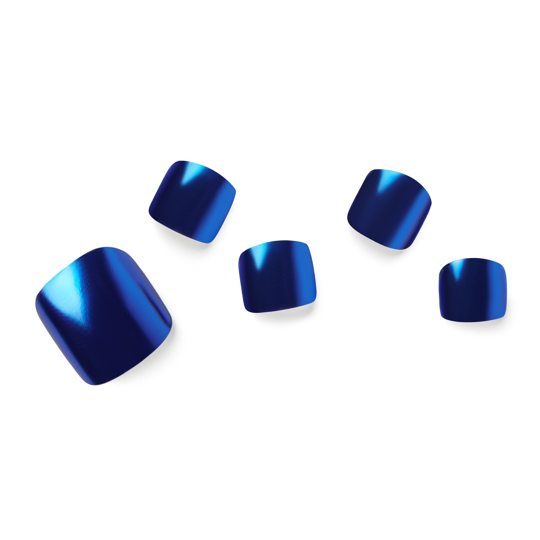 Nailog Semi-Cured Nail Strip Pedi | Sapphire Blue – NAILOG